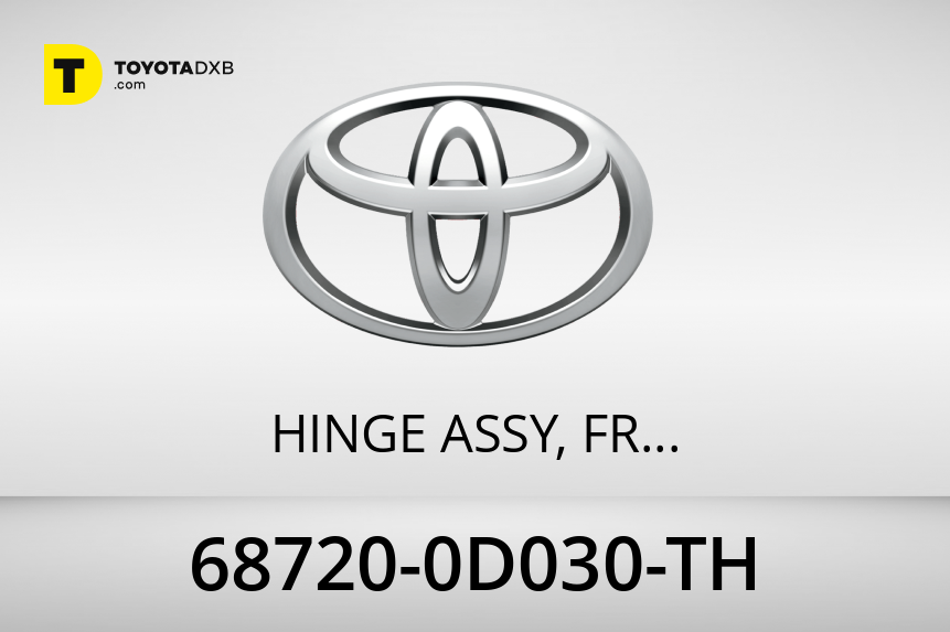 68720-0D030-TH HINGE ASSY, FR (TMAP)** for Toyota