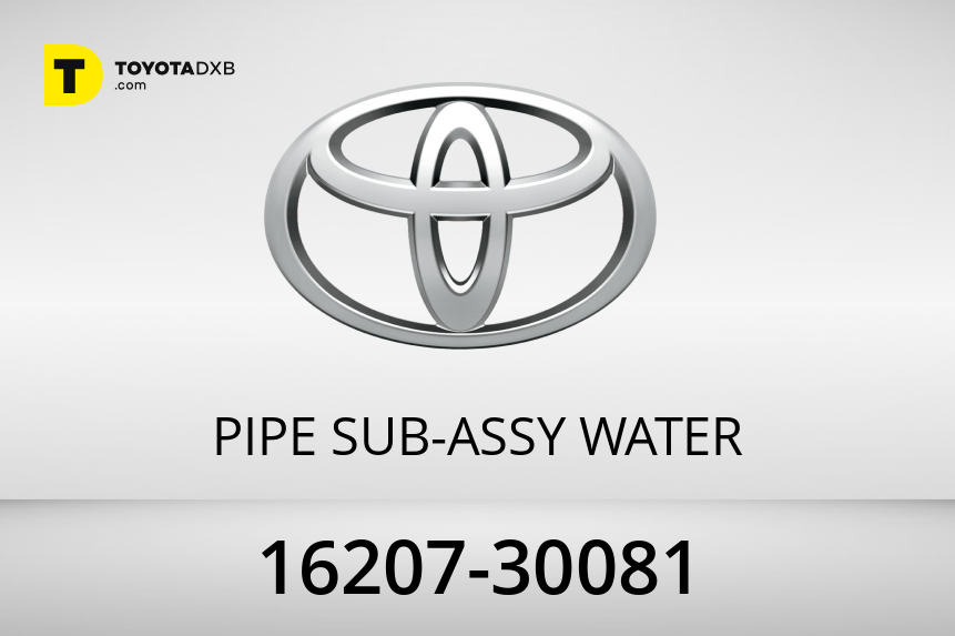 16207-30081 PIPE SUB-ASSY WATER for Toyota