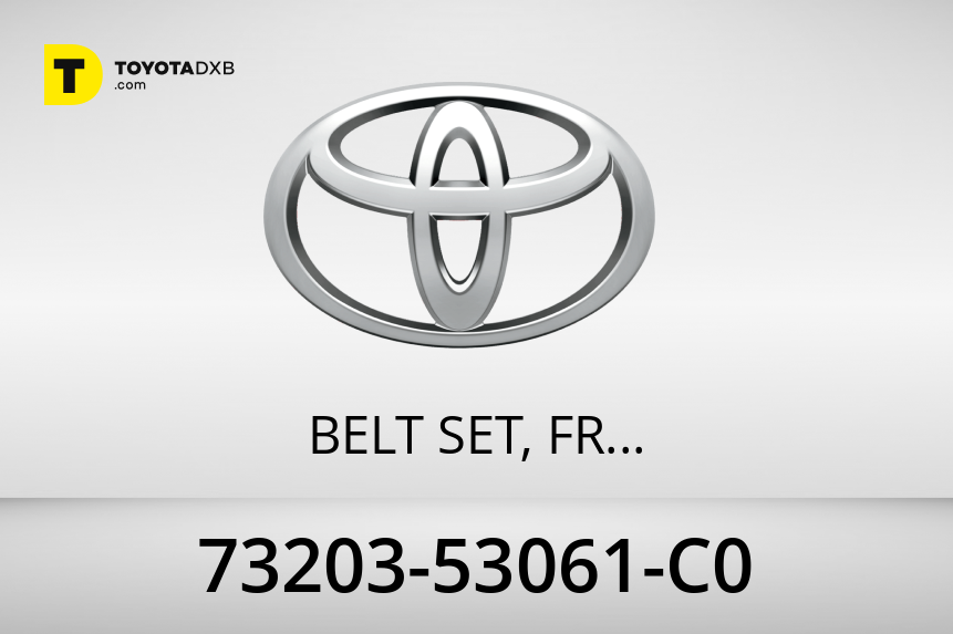 73203-53061-C0 BELT SET, FR SEAT, for Toyota