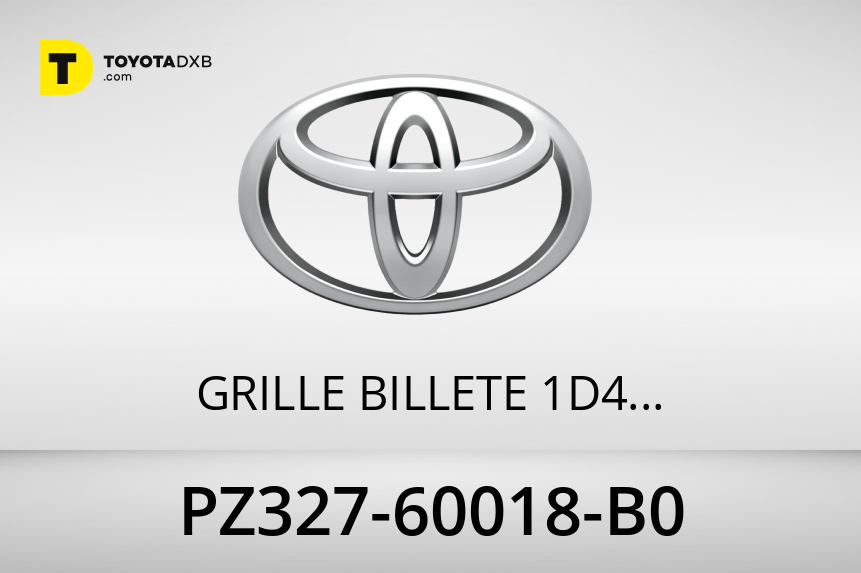 PZ327-60018-B0 GRILLE BILLETE 1D4 SILVER ME-PRADO for Toyota